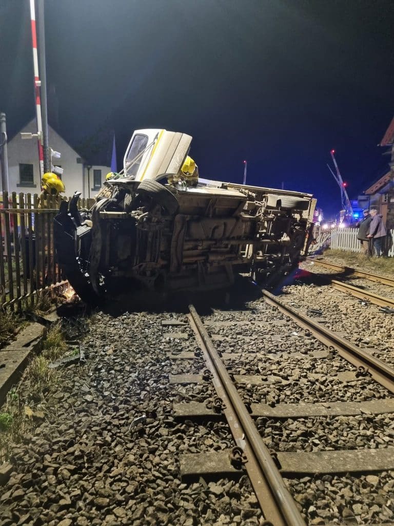 NEWS | A49 closed following a collision where a vehicle ended up on the ...