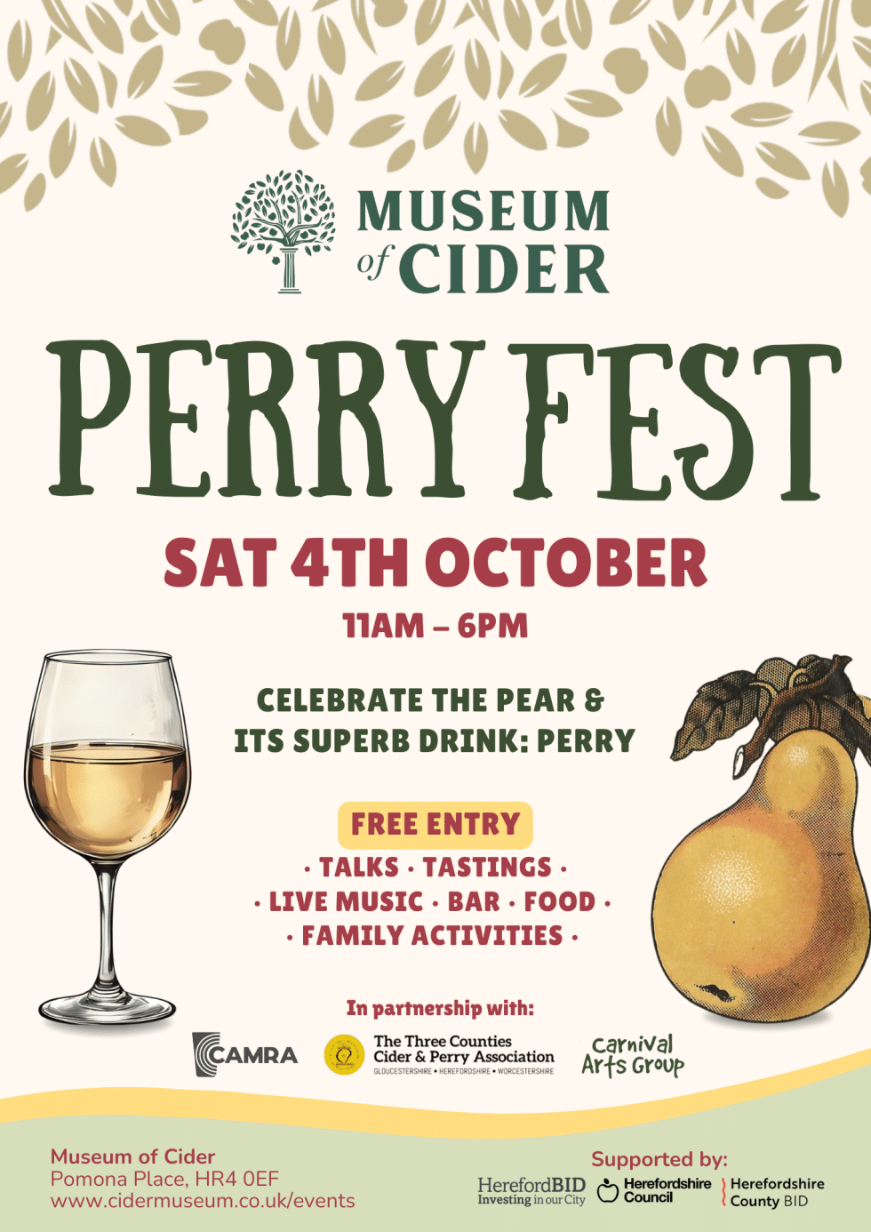 NEWS | Museum of Cider to Host First Ever Perry Fest on Saturday 4th ...